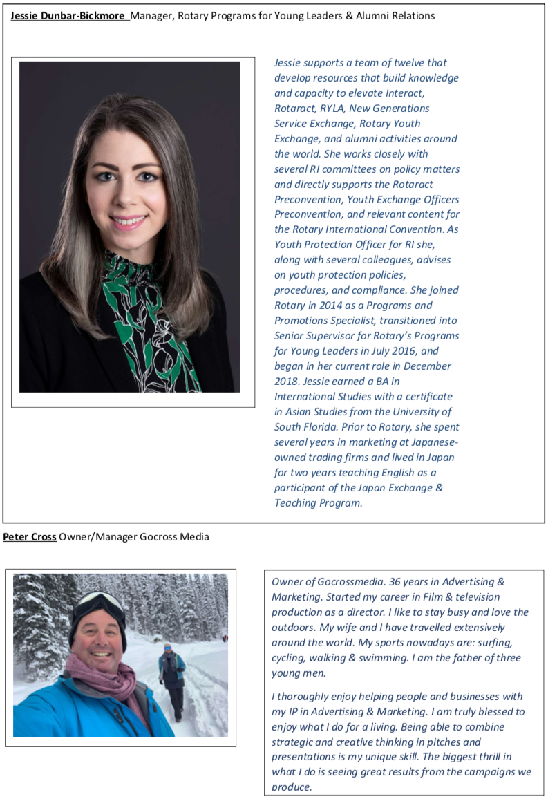 2020 RYEA Chairs' Conference - Rotary Youth Exchange Australia